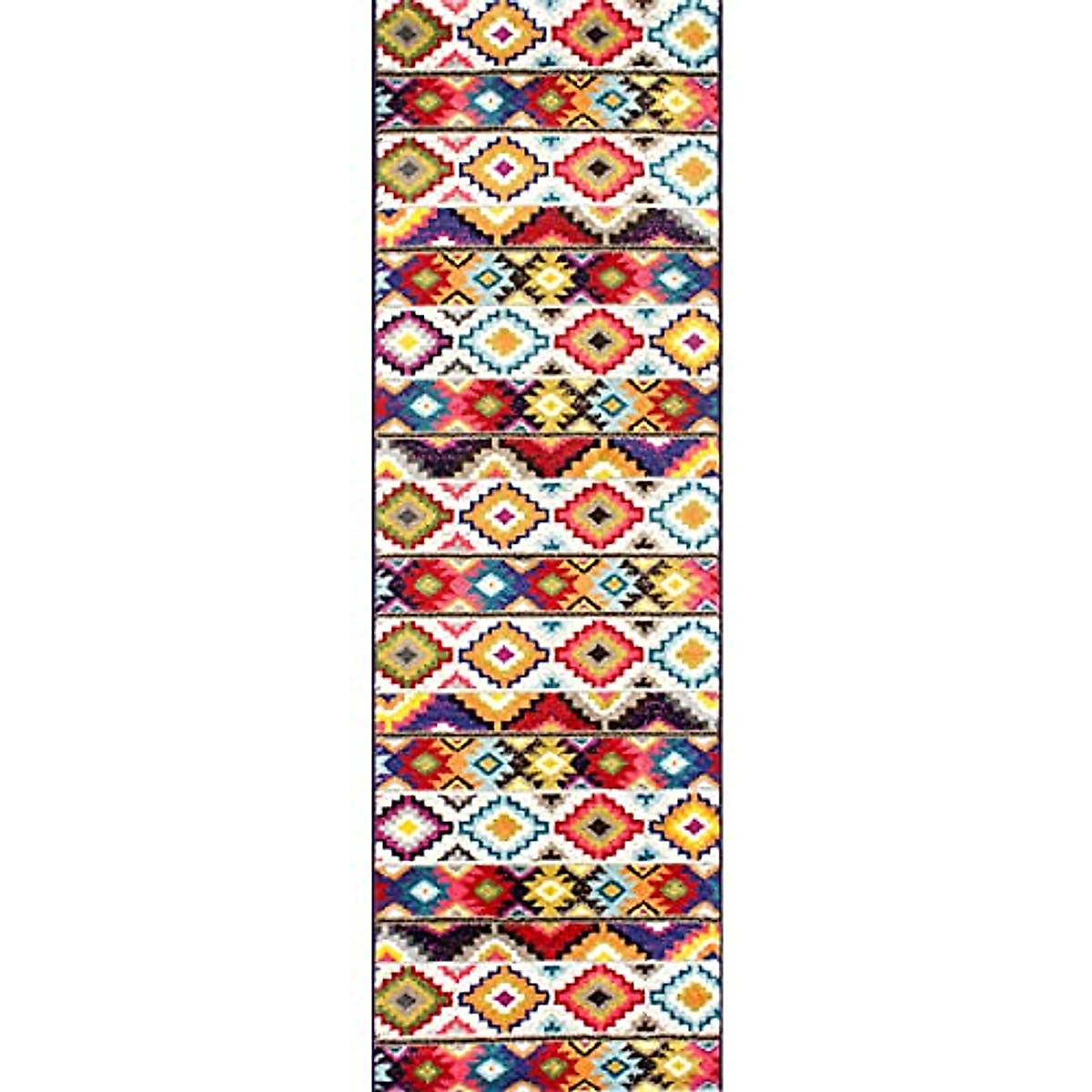 nuLOOM Lizmar Retro Runner Rug, 2' 5" x 8', Multi