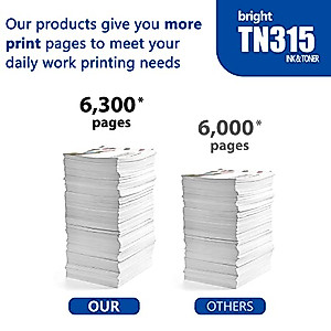 EAXIUCE (Black, 1-Pack) Compatible High Yield TN315 TN315BK Toner Cartridge Replacement for Brother HL-4150CDN 4140CW 4570CDW 4570CDWT MFC-9640CDN 9650CDW 9970CDW Printer by PALLAEAXIUCEMTONER