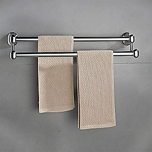 FCMLD Bathroom Accessories Sets Heavy Duty Towel Rack Bar Toilet Paper Basket Hair Dryer Brush Holder Wall Hook (Color : White-Fruit peach5, Size : 61x22x15cm)