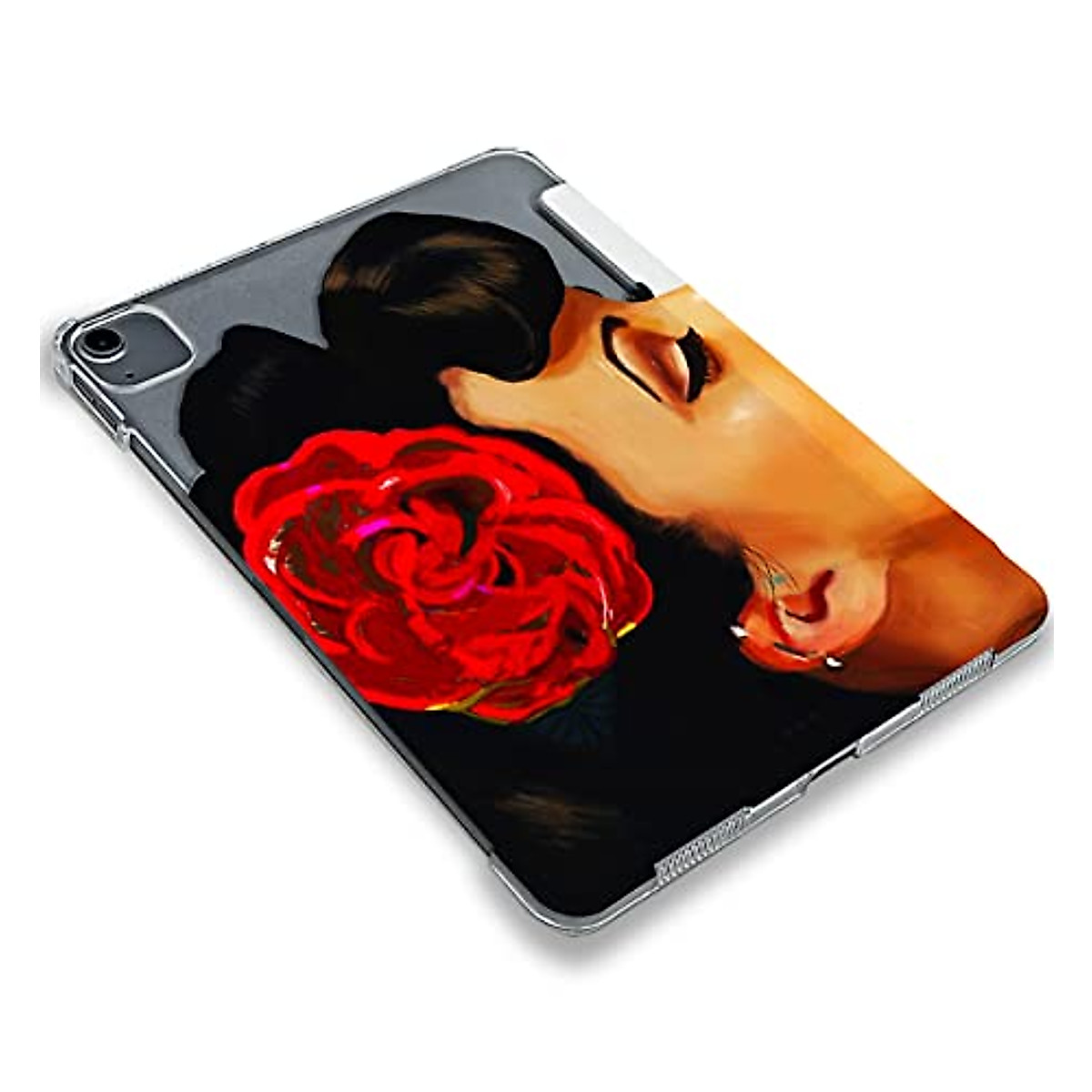 Cute Painted Girl Black Cat case Compatible with iPad Mini Air Pro 7.9 8.3 9.7 10.2 10.9 11 12.9 inch Pattern Cover New 2022 2021 Trifold Stand 3 4 5 6 7 8 9 Generation 588 (10.9" Air 4)