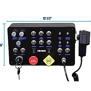 SIM-PANEL Classic ATS/ETS2 Button Box for American Truck Simulator (ATS/ETS2 Button Box w/Communications and VESA Compatibility)