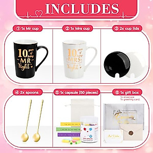 TplusGo 10 Year Anniversary/Gifts for Wife, Him, Parents, 10th Anniversary/Gifts for Couple, Her, Tin Anniversary/Gifts for Him, Wedding Anniversary/Gifts, Happy Mr and Mrs Mugs Gifts