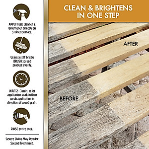 STAR BRITE The Outdoor Collection Teak Cleaner & Brightener - 16 OZ