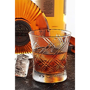 BOHEM'S Drinking Glasses for Water, Juice, Beer, Wine and Cocktails, Set of 6, Clear Tempered Glass Hand Cut Tumblers, Glassware Set for All Occasions (8 oz)