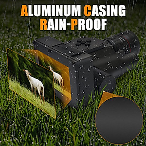 Night Vision Hunting Scope, 3.1-Inch Large Screen Rifle Scope, Monocular for Nightfall Total Darkness, Riflescopes for Outdoor Day & Night