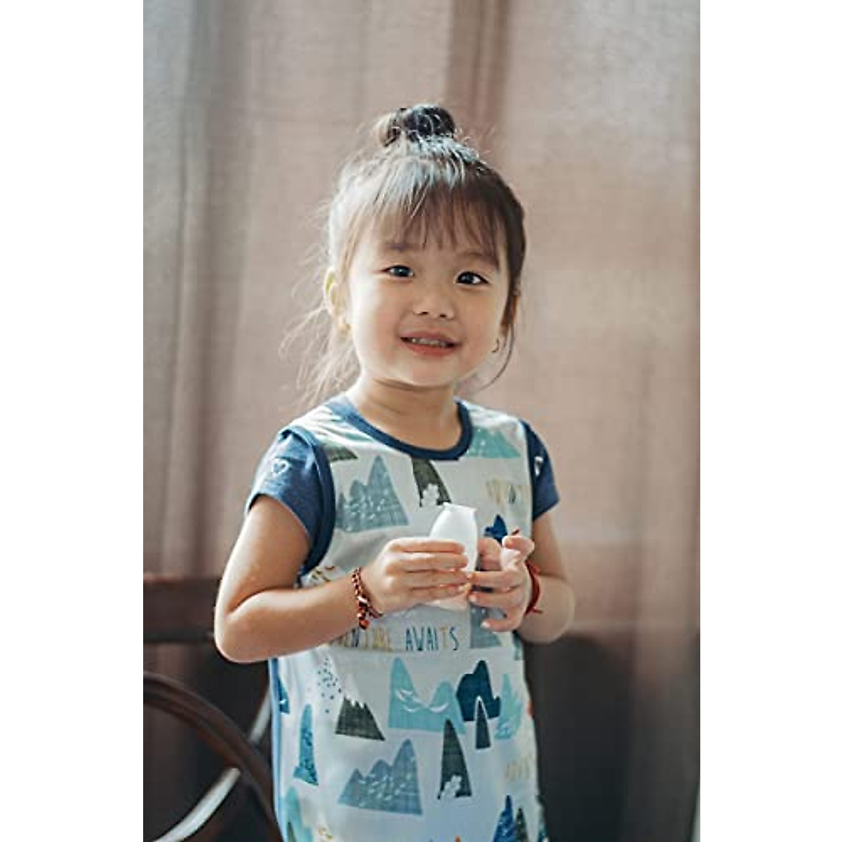 BapronBaby Adventure Awaits Bapron - No Neck Tie Safer Bib for Baby & Toddler - Soft Waterproof Stain Resistant - Machine Washable - Sz Baby/Toddler 6m-3T