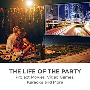 Ion Projector Deluxe Speaker Battery/AC Powered Indoor/Outdoor Projector