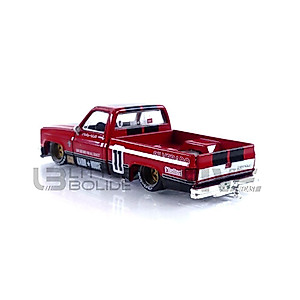 True Scale Miniatures Model Car Compatible with 1983 Chevrolet Silverado KAIDO V1 (Red) Limited Edition 1/64 Diecast Model Car Kaido House KHMG066
