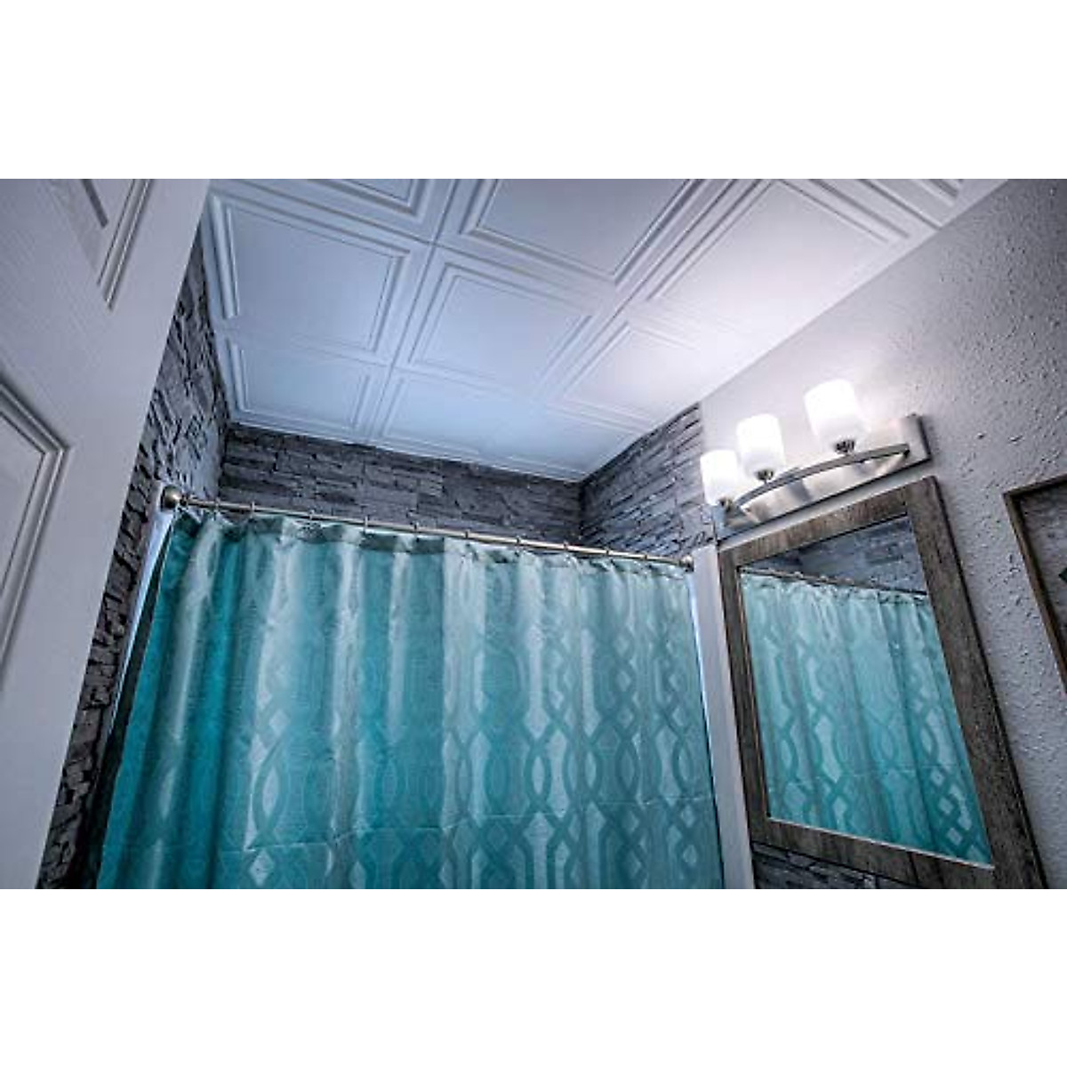 A La Maison Ceilings R24 Line Art Foam Glue-up Ceiling Tile (128 sq. ft./Case), Pack of 48, Plain White