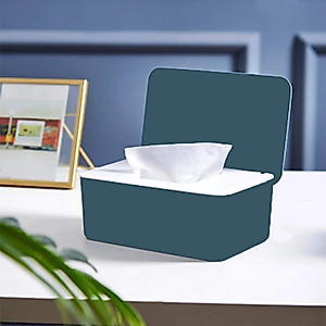 Baby Wipes Dispenser Set, Reusable Baby Wipe Holder Box, Refillable Baby Wipes Container Travel Wet Wipes Case with Reusable Wipes Pouch for Baby Home Kitchen Office Travel 3 PCS