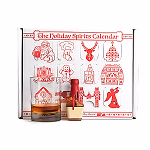 Advent Calendar for Alcohol & Adults | Gift Booze & Wine for Christmas 2023 | Great White Elephant & Holiday Party Hostess Present Idea | Alcohol Not Included