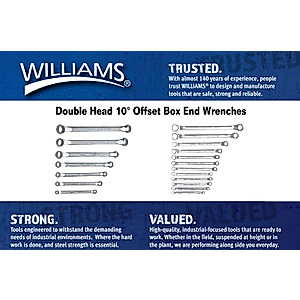 Williams 7723 Box Wrench 12 Point, 3/8 X 7/16-Inch