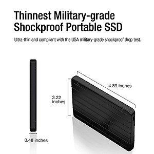 Silicon Power 2TB Rugged Portable External SSD USB 3.2 Gen 2 (USB3.2) with USB-C to USB-C/USB-A Cables, Ideal for PC, Mac, Xbox and PS4, PS5 Bolt B75 Pro