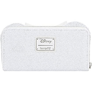 Loungefly Disney Minnie Sequin Wedding Zip Around Wallet Minnie Mouse One Size