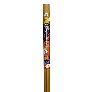JUST FUNKY Naruto Shippuden Chopsticks Set of 2 - Official Naruto Collectible Chopsticks - Includes 2 Matching Sets of Bamboo Chopsticks - 8.85 Inches Long Anime Chopsticks