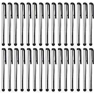 Premium 30 Pack Stylus Compatible with Bose SoundSport Custom Digital Slim Touch Pen for Your Capacitive Touch Screen! (Silver)