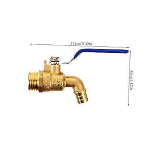 Mikikit Hot Water Tap Kitchen Sink Faucet Kitchen Faucet Barrel Faucet Bathroom Sink Faucet Waterfall Faucet Bathroom Faucets Basin Faucet Metal Faucet Hot Water Nozzle Bath Faucet