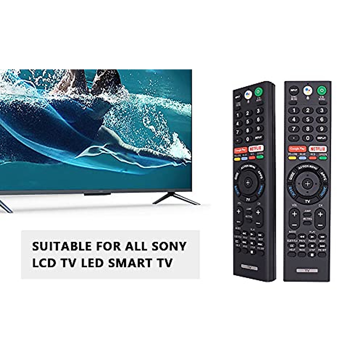 RMF-TX300U 149331811 Voice Remote Control Replaces for Sony Smart TV RMF-TX200U RMF-TX201U KD-49XE8004 KD-65XE8505 KD-75XE9005 KDL-75W850C XBR-43X800E XBR-49X800E XBR-55X800E XBR-65X850E XBR-65X930D