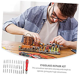 BETOOKY 1 Set Set Screwdriver Set Computer Tool Kit Phone Removal Screwdriver Eyeglass Repair Kit Drill Bits Watch Repair Screwdriver Vanadium Jewelry Kits Toy 45# Steel Toolkit