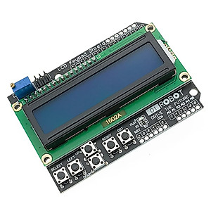 1602 LCD Keypad Shield 1602 LCD Expansion Shield Board Blue Backlight 4.5-5.5V for Arduino Duemilanove Robot 1pcs