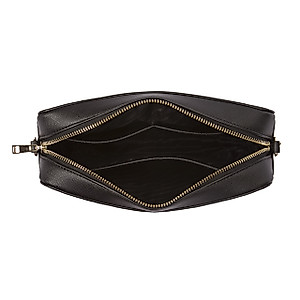 Korvara Saffiano Crossbody Bag - Womens Small Vegan Saffiano Leather Top-Zip Handbag