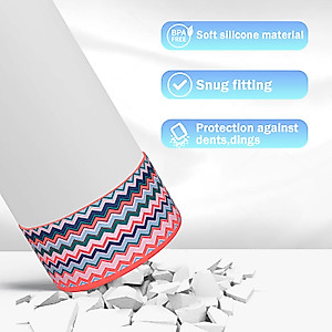 WK IEASON Protective Silicone Base Boot 12oz-24oz for Hydro Flask Wide Mouth/Standard Mouth, Anti-Slip Silicone Cover Bumper Compatible with Stanley Tumbler 40oz 30oz 20oz-2.83inch Bottom Diameter