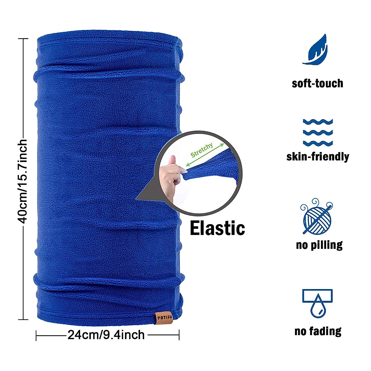 Neck Warmer Winter Neck Gaiter Face Mask Balaclavas for Women Men, Soft Fleece Face Cover Mask for Skiing Motorcycle-2 Pack