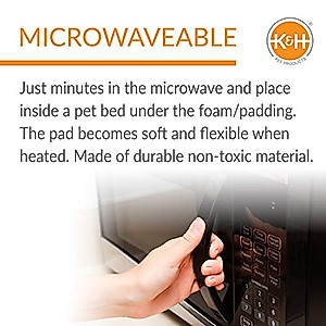K&H Pet Products Microwavable Pet Bed Warmer Blue 9" x 9"