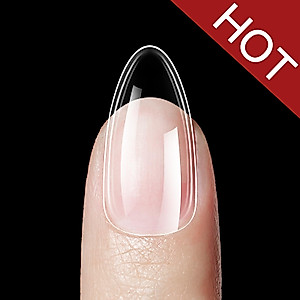 Beetles Gel Nail Kit Easy Nail Extension Set 500Pcs Pre shaped Medium Almond Nail Tips with 5 in 1 Mutipurpose Glue Gel Base Uv Led Nail Lamp for Nail Art Diy Home Gifts for Girls