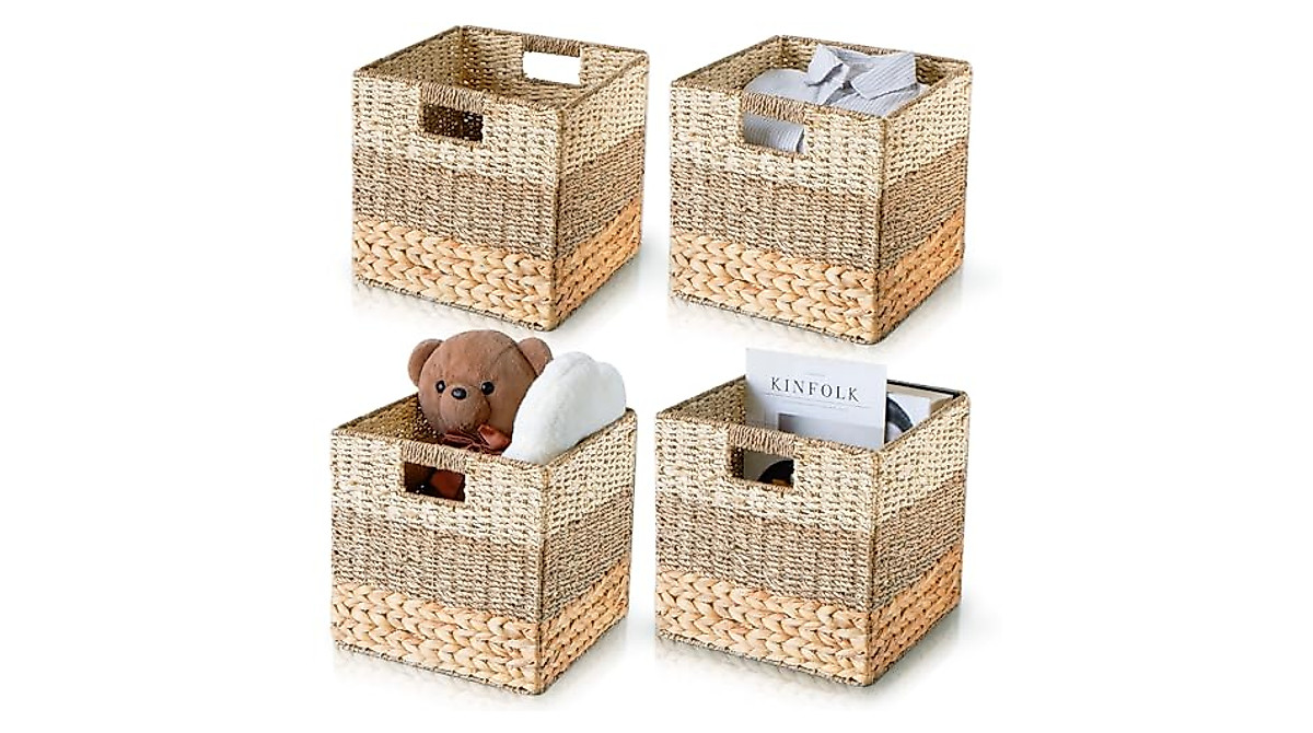 CHI AN HOME Wicker Storage Cubes - Stylish Storage Solution