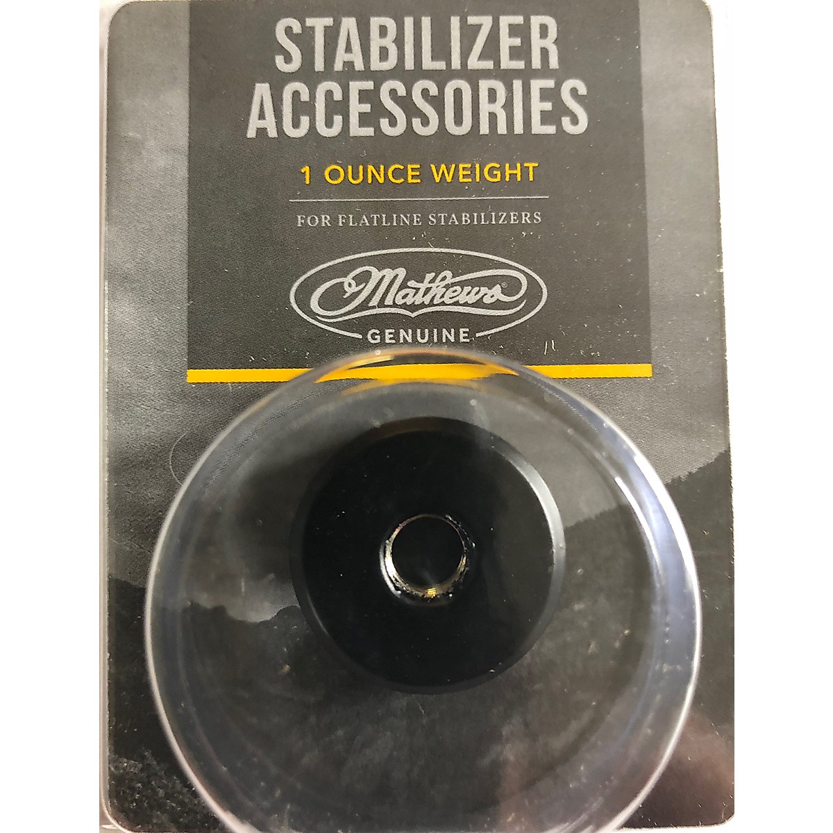 Mathews Flatline Stabilizer Weight Black 1 oz.