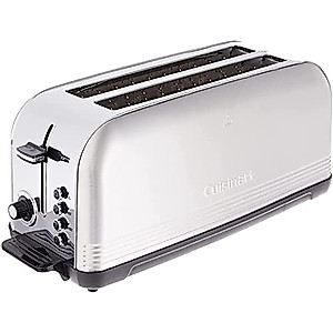 Cuisinart CPT-2500 Long Slot Toaster, Stainless Steel, Silver, 2-slice long slot