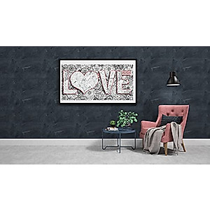 SJPRINTER Inspirational Wall Art, Motivational Giant Coloring Poster Mandala for Kids Adults - Great for Girls, Boys, Arts Crafts, Care Facilities, Schools, Family Time Groups (24" x 48", Love)