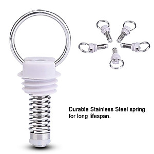 Fdit 5Pcs Lock Keg Pressure Relief Vae, Stainless Steel Carbonation Keg Lid Pressure Release Vae