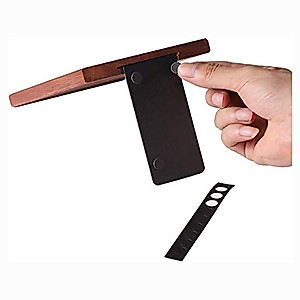 muso wood Sapele Bookends, 7.1"x4.7", Wooden Book End for Shelves, Office Desk Book Stand (1 Pair)