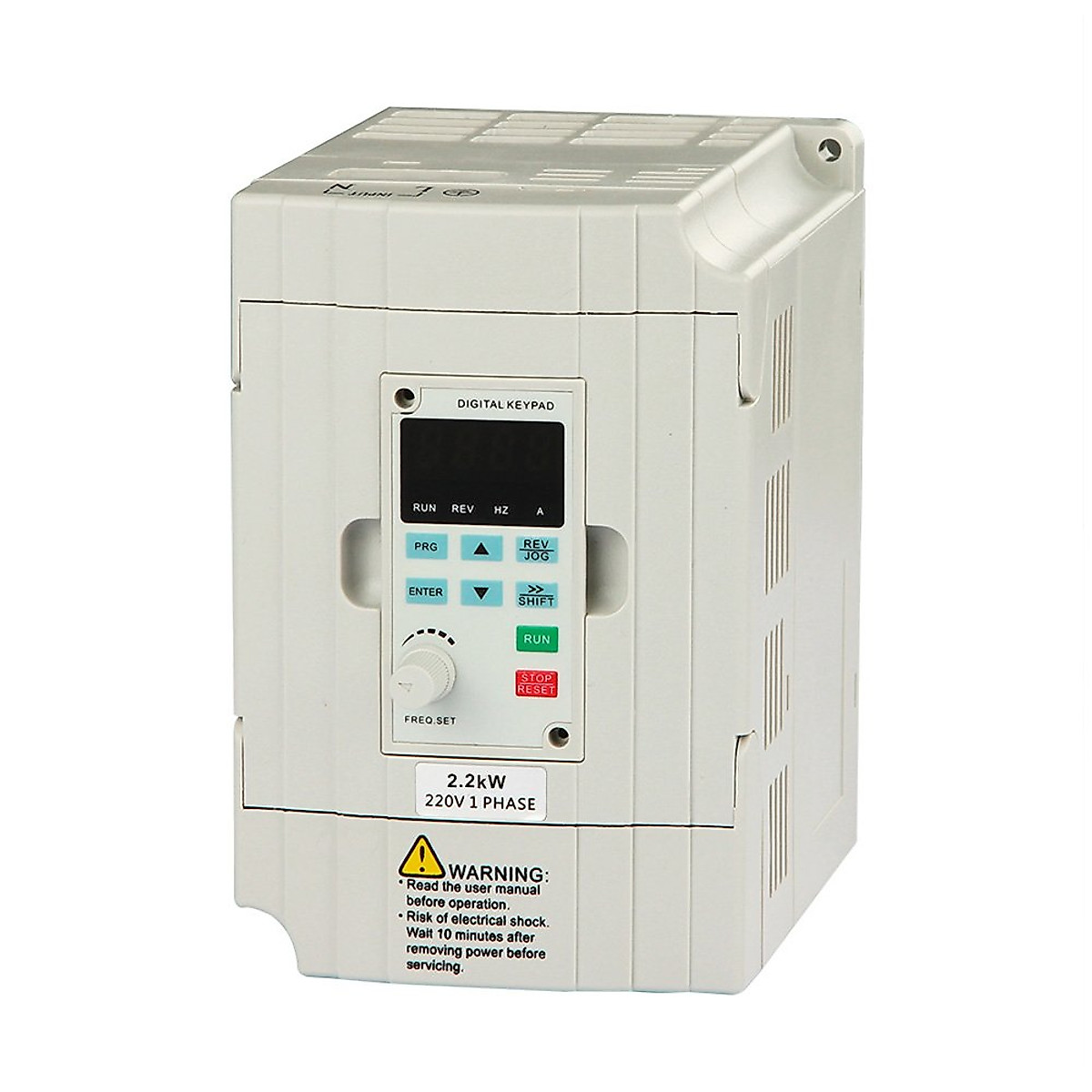 LAPOND Single Phase to 3 Phase Converter, 2.2KW 3HP VFD 220V 10A Output Variable Frequency Drive Vector Control Inverter for Spindle Motor CNC Speed Control,SVD-ES Series