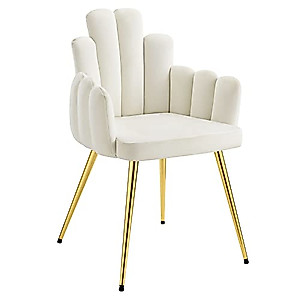 Modway Viceroy Dining Chairs, Gold White