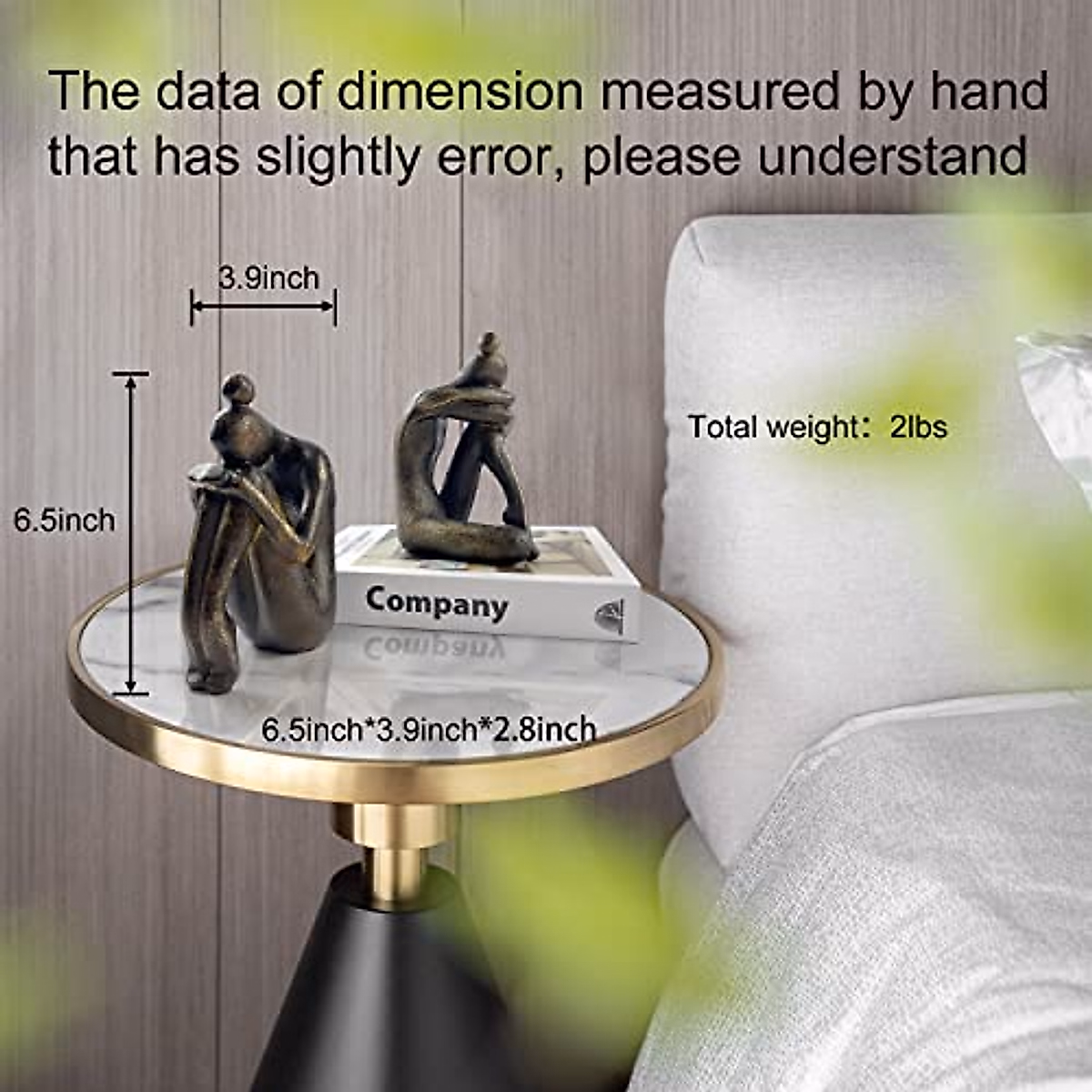 LIFFY Decorative bookends - Heavy Duty Bookend Holder Decor - Non Skid Resin Book Ends - Decorative Book Stopper for Shelves, Study, Office Desk, Bedroom, Great Gift for Book Lovers