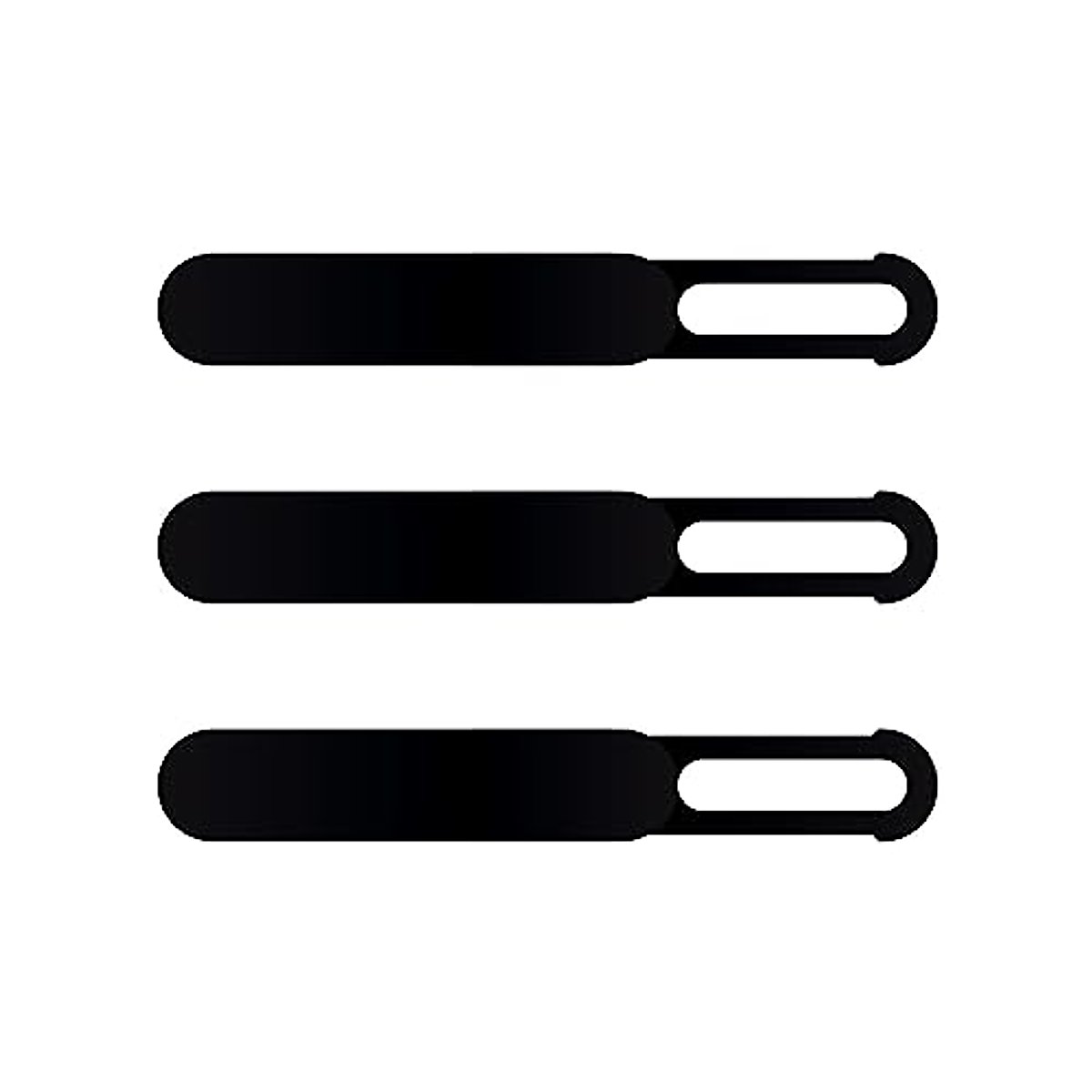 C-Slide Razor Webcam Cover 3 Pack | Ultra-Thin Sliding Camera Blocker for Computers, Tablets, Echos, Chromebook & More | Make Security a Priority | Black| 2.38” x 0.48” by 0.8mm Thin