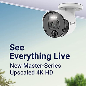 SWANN Master 4K 8 Channel Home Security Camera System, 2TB NVR, 4 PoE IP Cameras Outdoor, 8MP Wired Surveillance CCTV, Heat Motion Vehicle Detection, LED Light, 24/7 Recording Security Camera, 876804