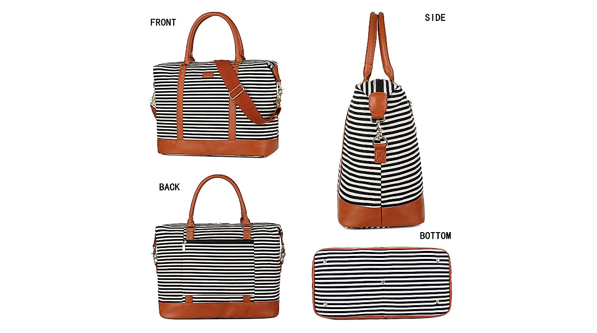 BAOSHA HB-28 Ladies Canvas Travel Bag - Perfect for Weekend Trips