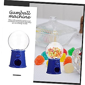 CHILDWEET 8pcs Mini Machine Rn Cake Topper Plastic Piggy Bank Mini Candy Plastic Gumball Machine for Kids Snack Dispenser Kids Piggy Bank Gumballs Machines Playthings Candy Twisting