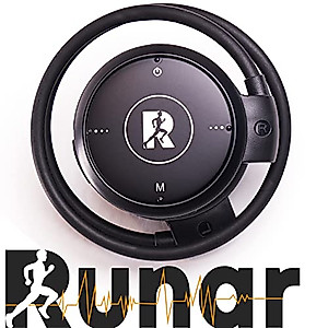 Running Headphones Designed by Runners - Wireless Bluetooth V5.0 Neckband Earphones for Sport Exercise Jogging Gym Workout Marathon Headphones for Running