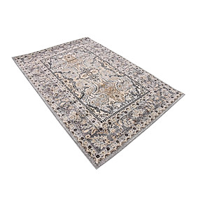 Unique Loom Tradition Collection Classic Southwestern Casual Design Area Rug (4' 0 x 6' 0 Rectangular, Gray/ Ivory)