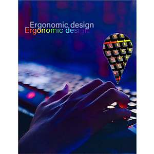 look see Backlight Keyboard with Optics Mouse Gaming Rainbow Multi-Color LED Backlit USB Interface Teclado Mechanical Feeling for PC, MAC,