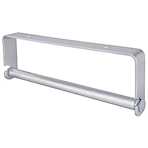 8T8 Sealer Bags Roll Holder ,Paper Towel Holder Under Cabinet [with Self Adhesive + Drill Screws], Wall Mounted for Kitchen, Bathroom, Large Rolls