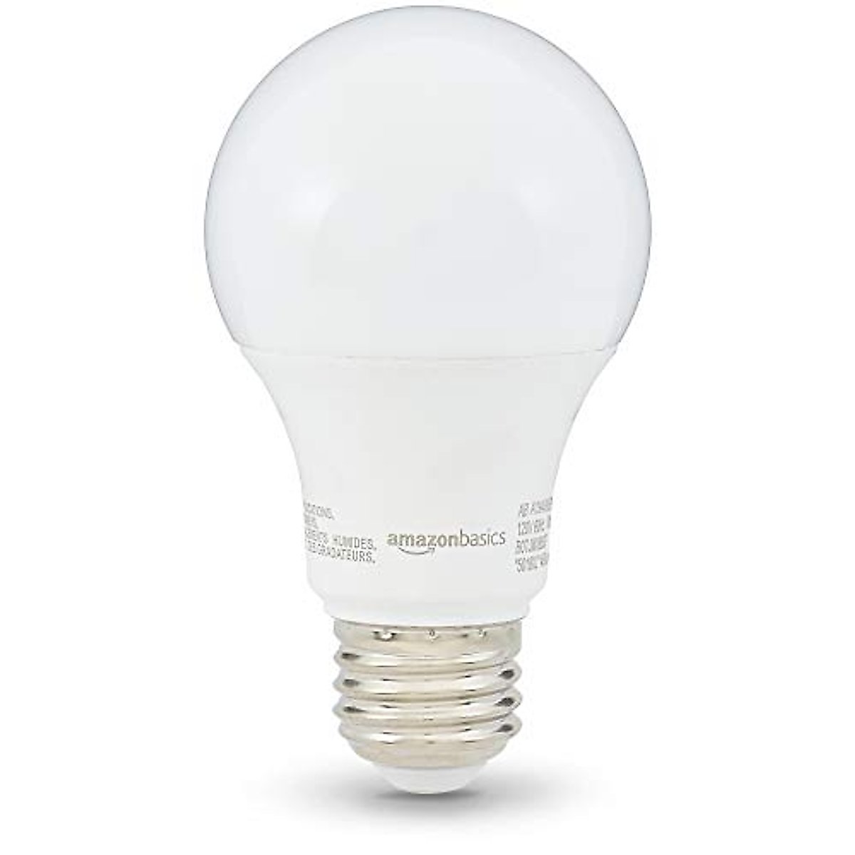 Amazon Basics 40W Equivalent, Soft White, Non-Dimmable, 10,000 Hour Lifetime, A19 LED Light Bulb | 6-Pack
