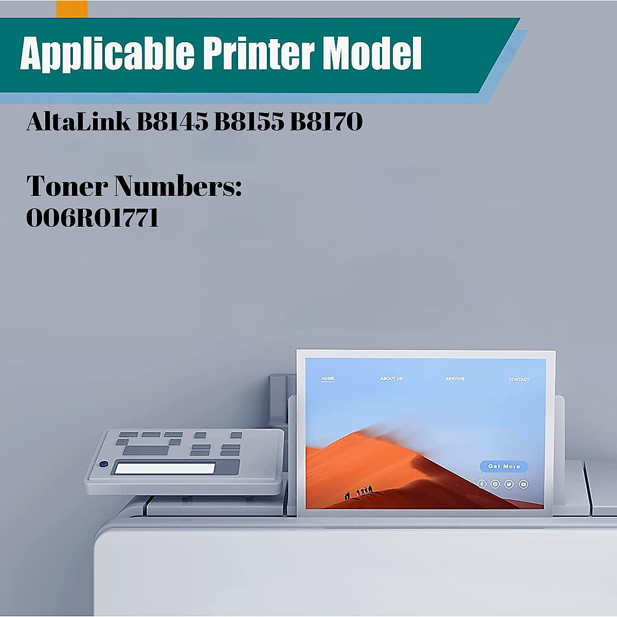 NEFSAM 006R01771 Toner Cartridge Replacement for Xerox 006R01771 for Versalink B8145 B8155 B8170 Printer (1Black)