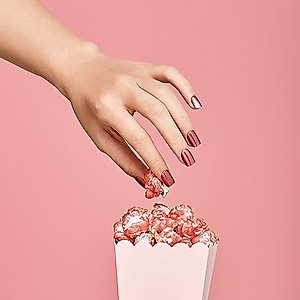 KISS imPRESS No Glue Mani Press On Nails, Color, 'Peanut Pink', Pink, Short Size, Squoval Shape, Includes 30 Nails, Prep Pad, Instructions Sheet, 1 Manicure Stick, 1 Mini File