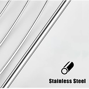 Rainspire Soap Dish Holder, No Drilling, 304 Rustproof Stainless Steel Soap Dish for Shower, Bathroom, Tub and Kitchen Sink (Silver)